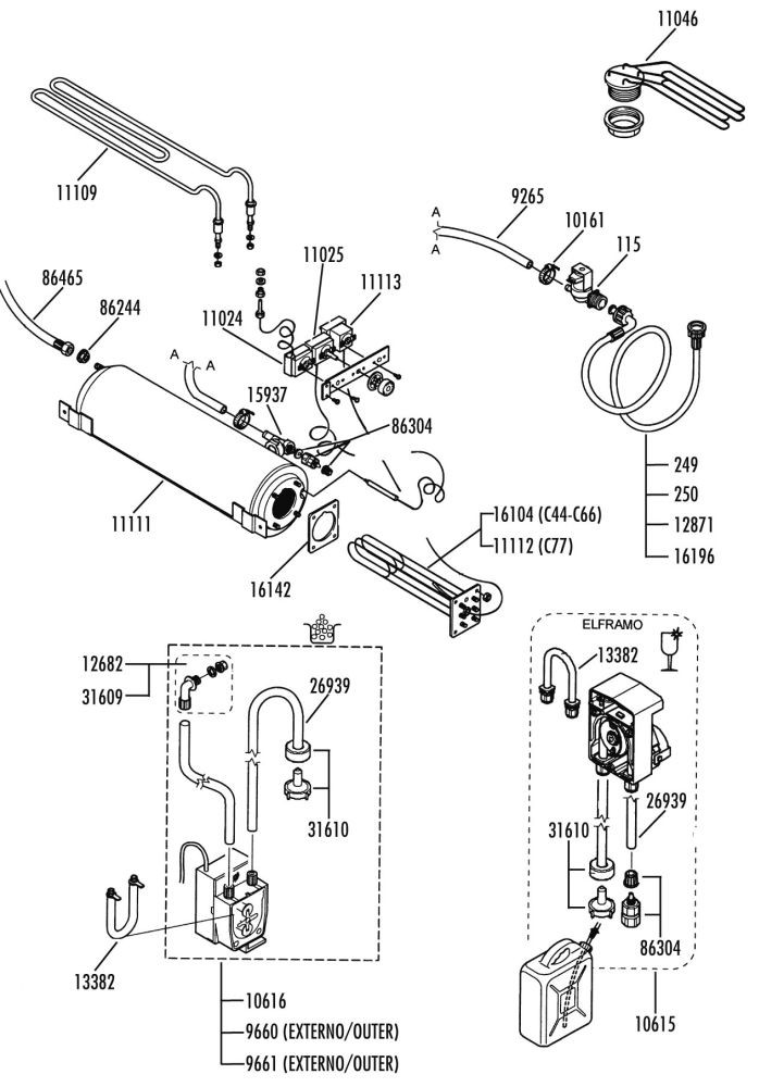Exploded views for Horeca, Refrigeration & HVAC equipment