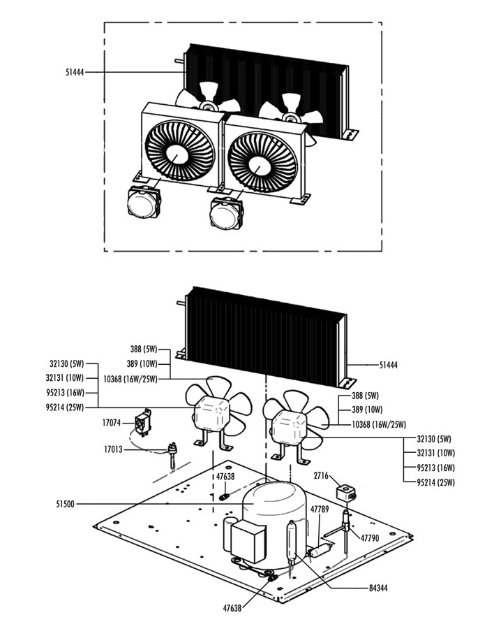 Exploded views for Horeca, Refrigeration & HVAC equipment