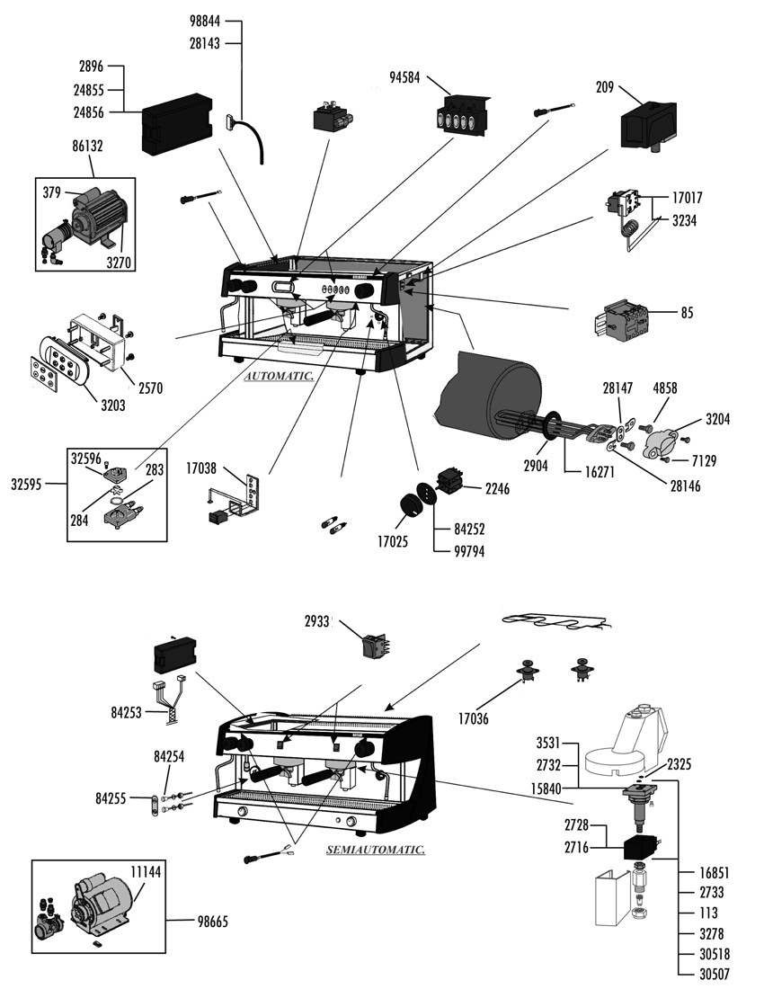 Exploded views for Horeca, Refrigeration & HVAC equipment