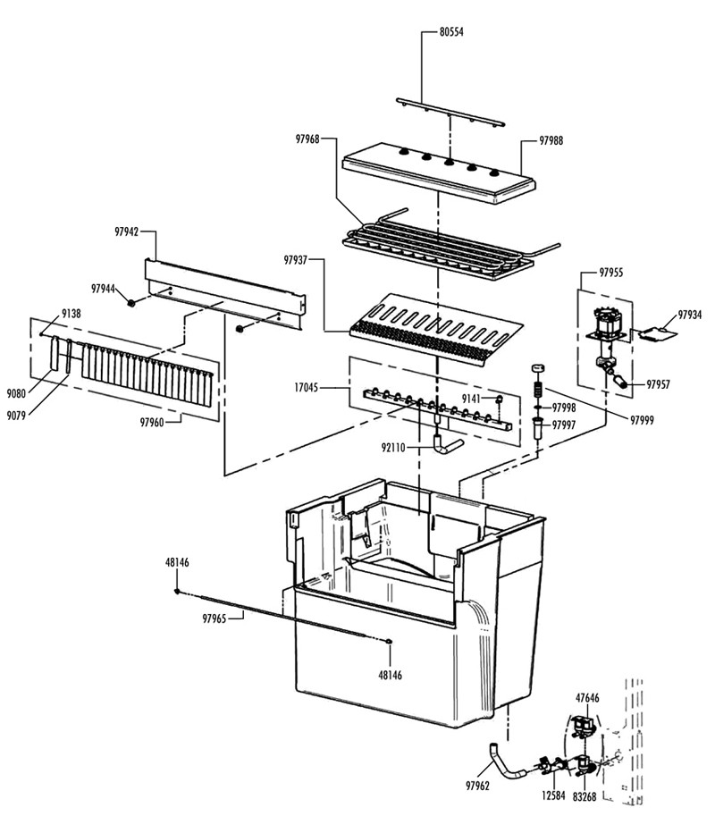 Exploded views for Horeca, Refrigeration & HVAC equipment