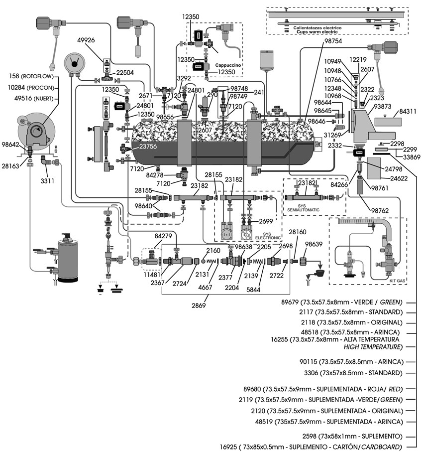 Exploded views for Horeca, Refrigeration & HVAC equipment