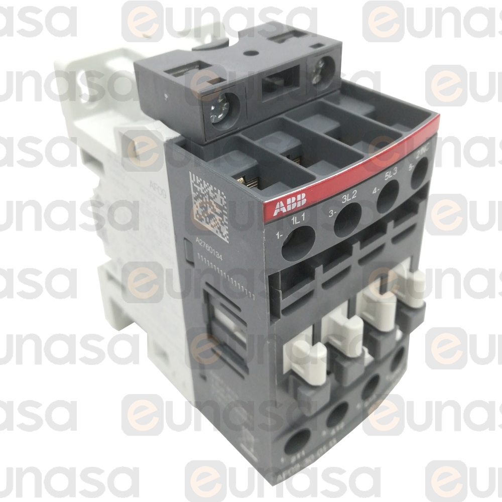 100414 Contactor 230V 25A 3NO/1NC AC3 400V 4kW 9A - Contactor