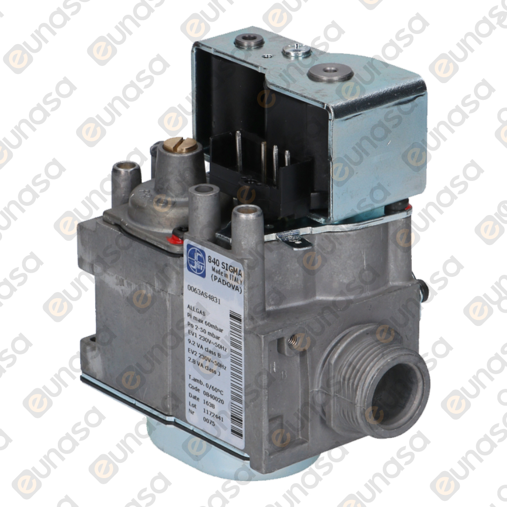 120896 Sigma 840 Gas Valve 3/4" 2-50mbar - Valve