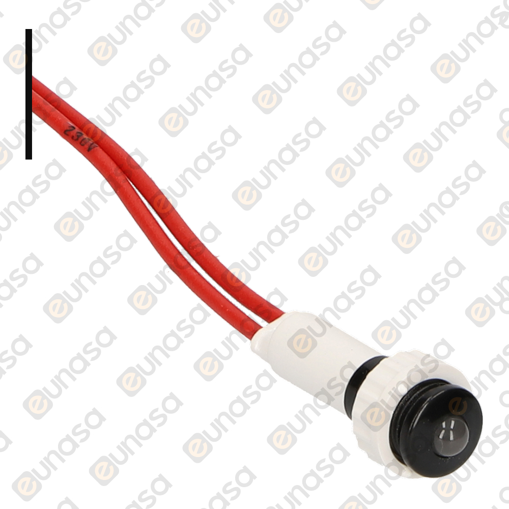12344 H.ELEMENT Red Pilot Lamp 230V Ø10mm 200mm - Pilot Lamp