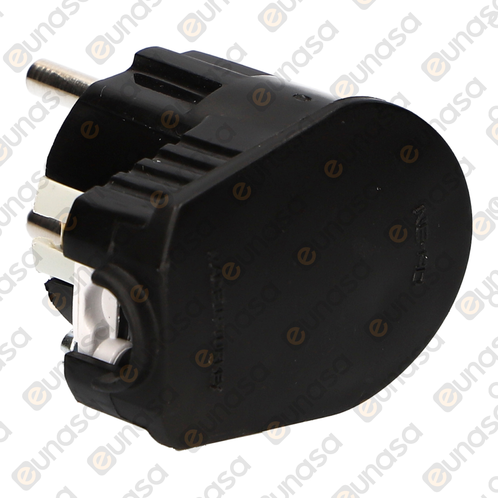124096 Elbow Shucko Plug 16A 230V W/ Earth CONNEC. - Schuko Plug