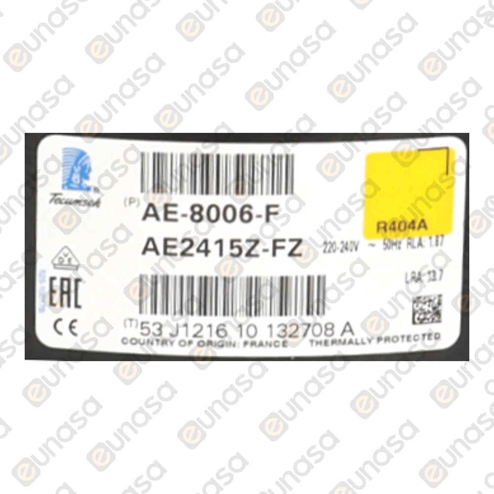 20787 AE2415Z Compressor R-404a 1/3HP 230V - Compressor