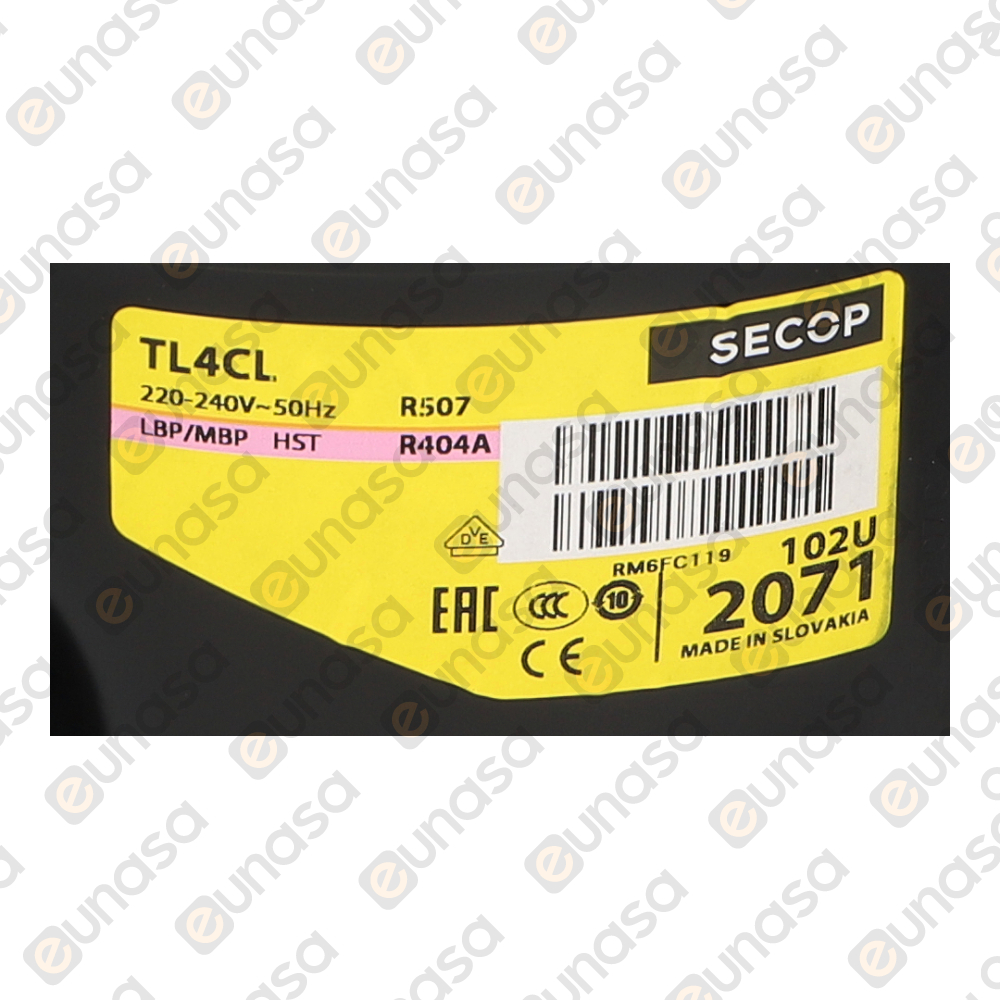 21072 TL4CL Compressor R-404A R-507A 1/6HP - Compressor 21072 TL4CL Compressor R-404A R-507A 1/6HP - Compressor
